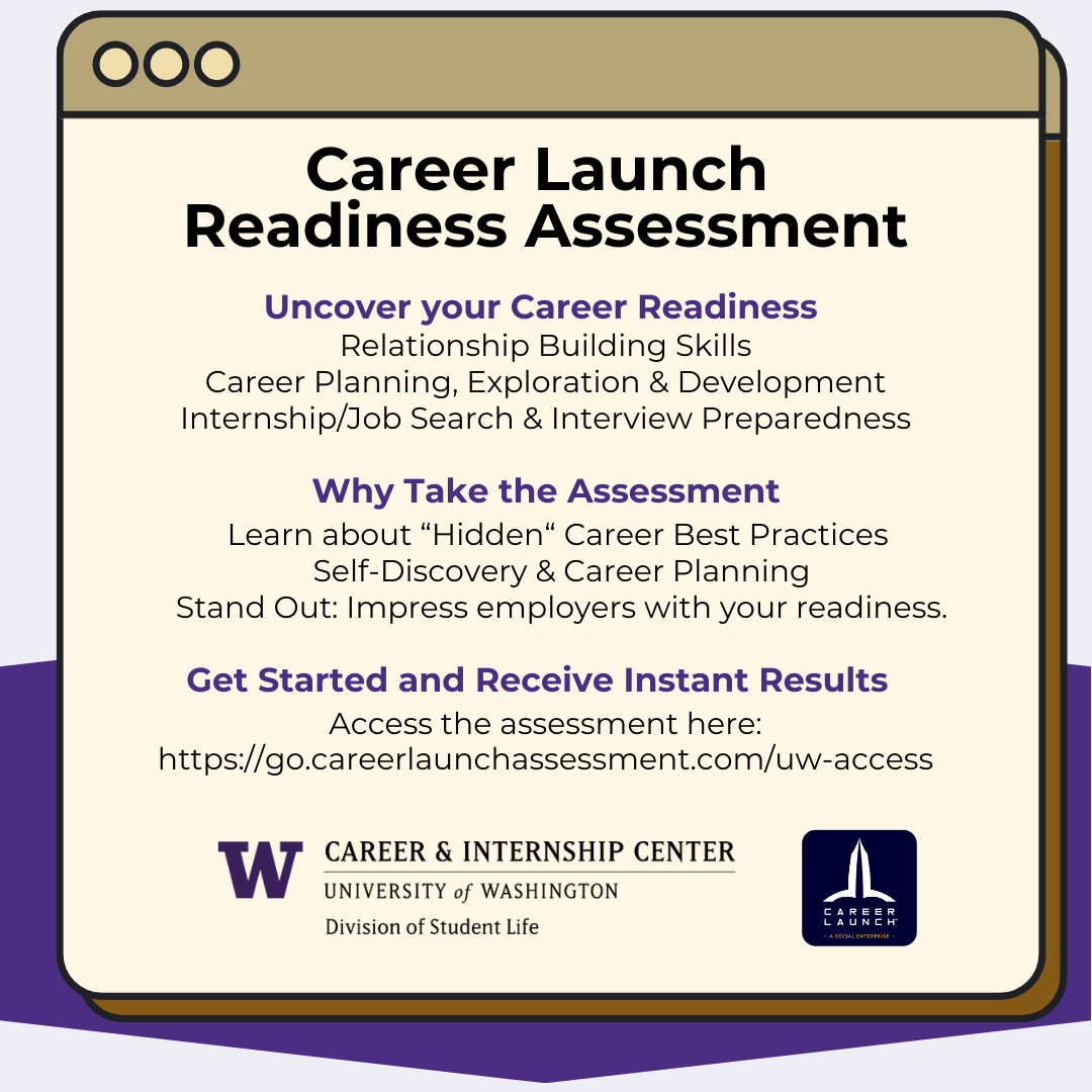 Career Launch Readiness Assessment | Department of Political Science | University of Washington