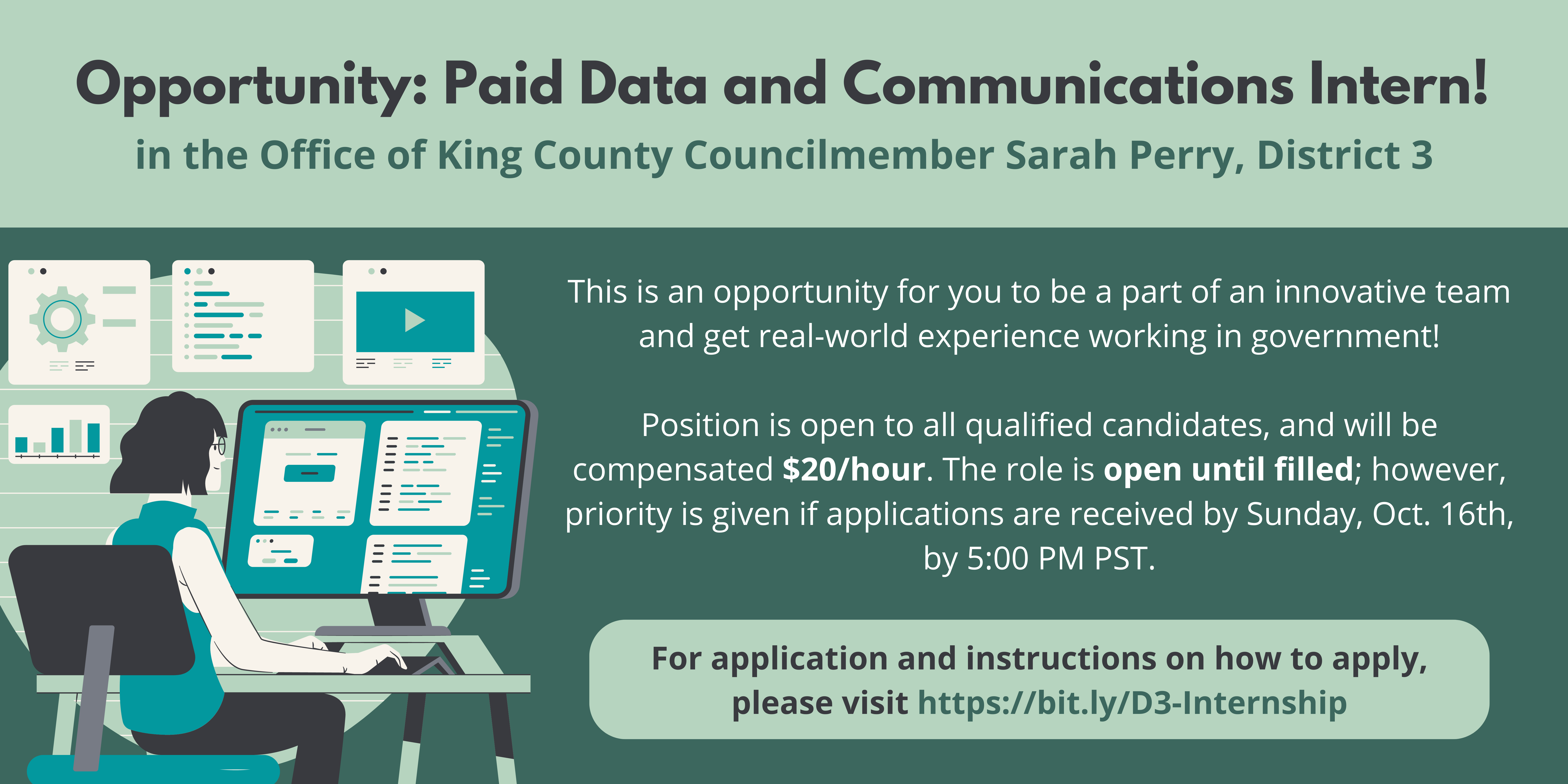 King County District 3: Data and Communications Internship Opportunity ...