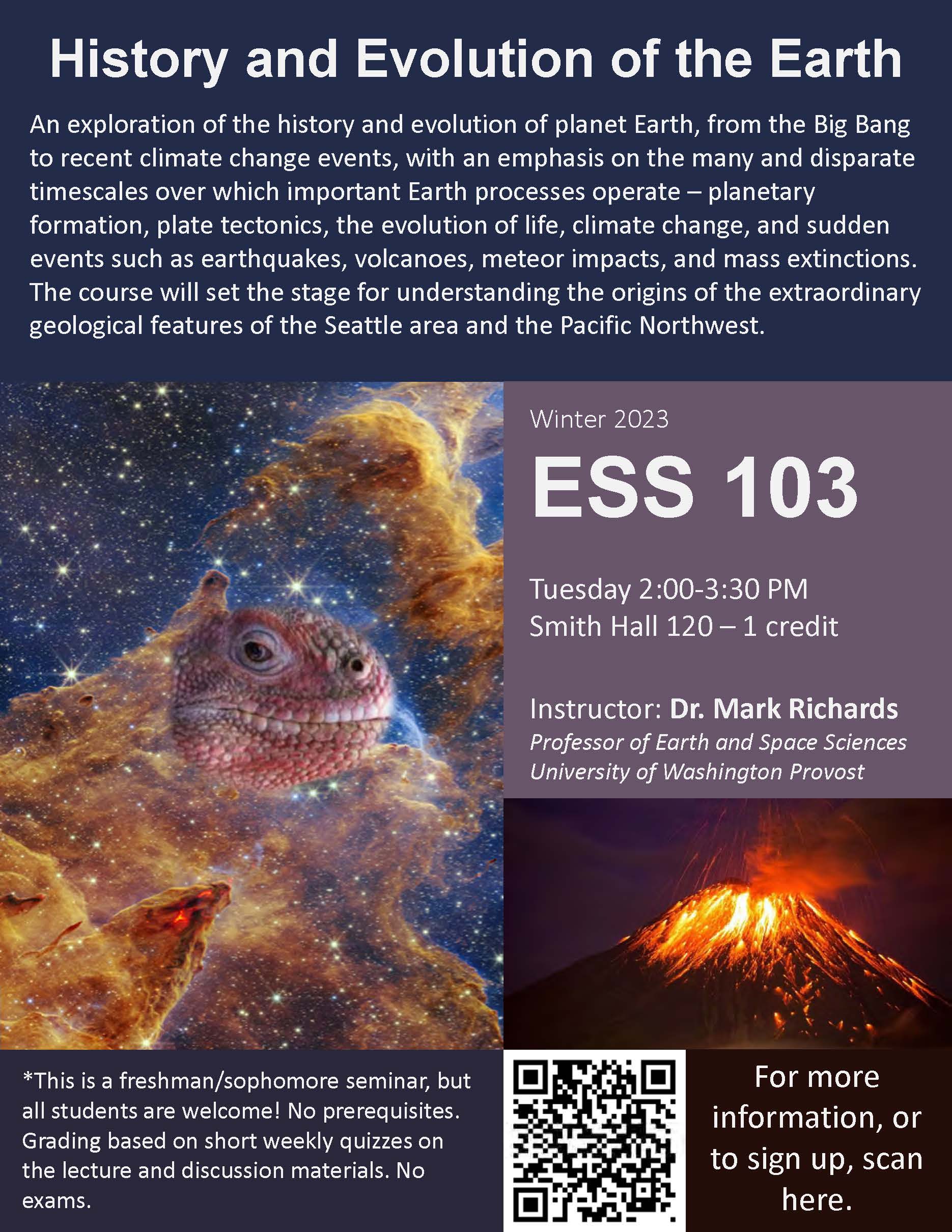 ESS 103 with Provost Mark Richards | Department of Political Science | University of Washington