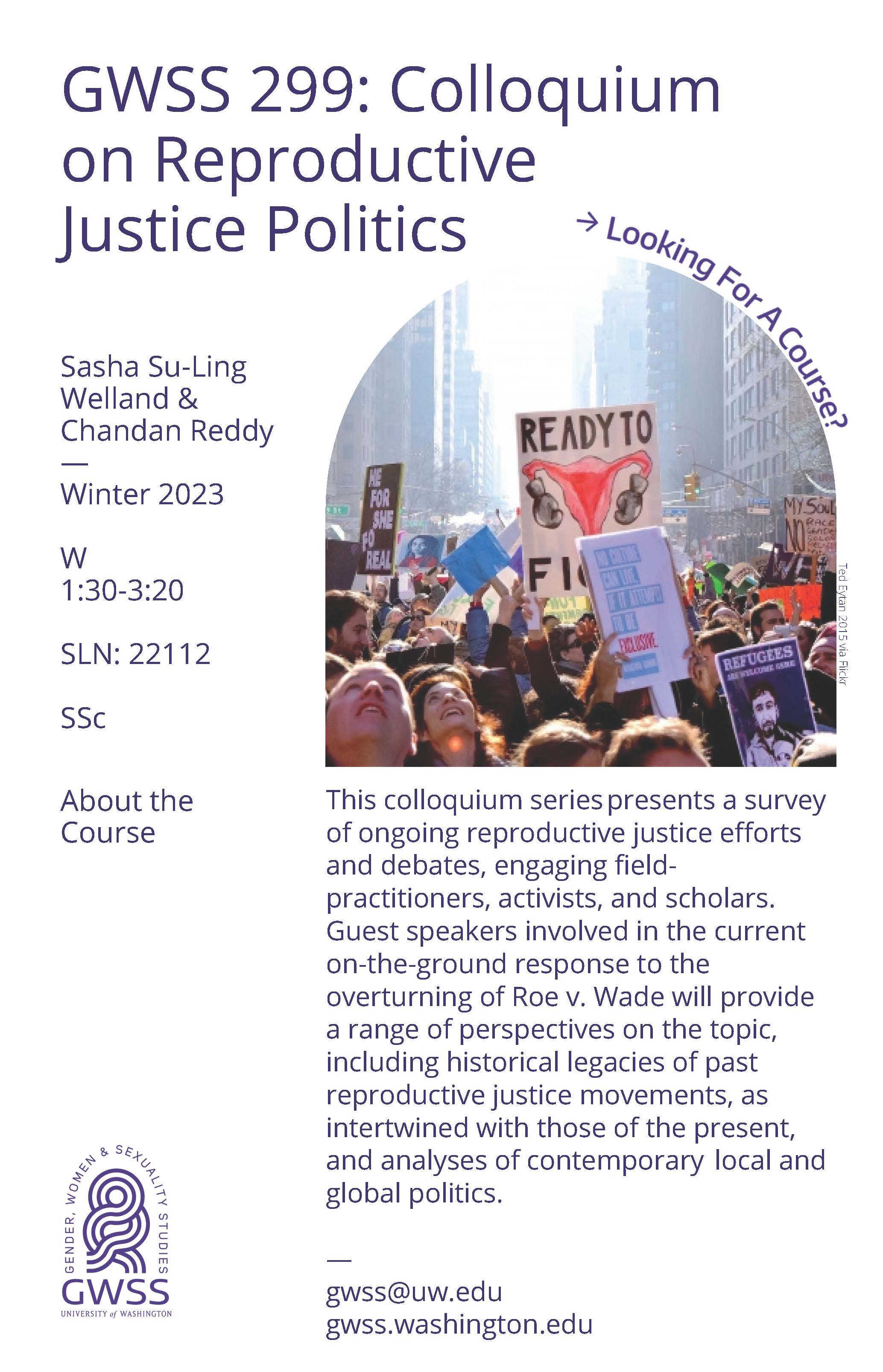 Winter quarter GWSS courses | Department of Political Science ...