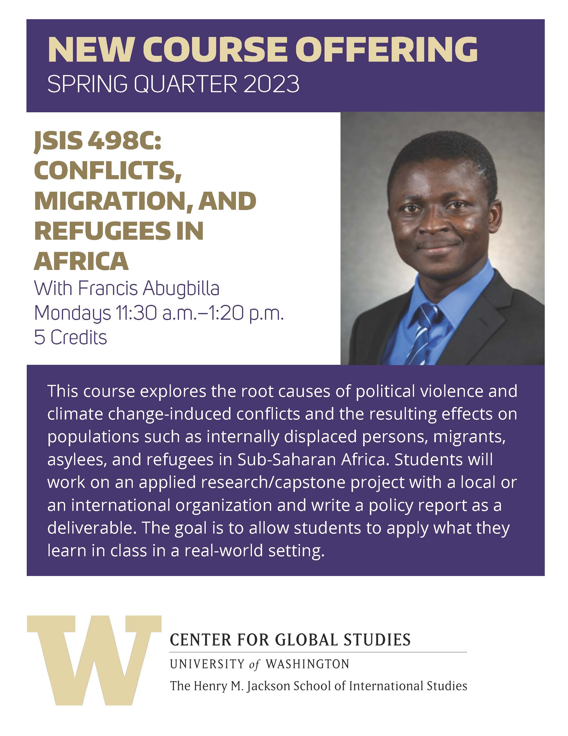 [Jsismajors] New Course Offering for Spring 2023! JSIS 498C: Conflicts ...