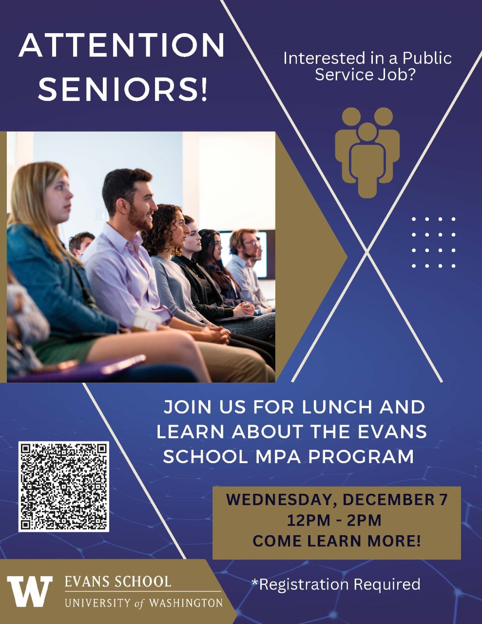 UW Evans School MPA information session designed for UW seniors ...