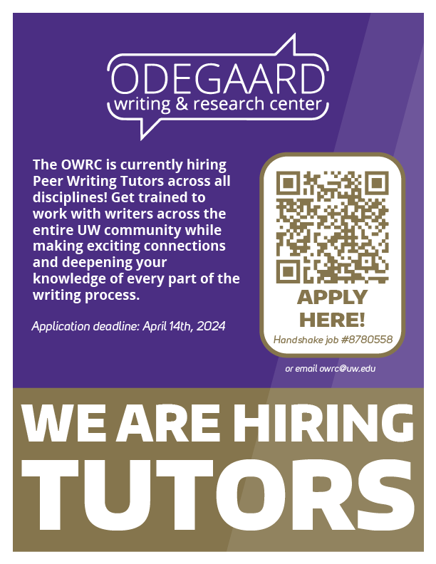 OWRC Now Hiring Peer Tutors and Student Assistants for 2024-2025 ...