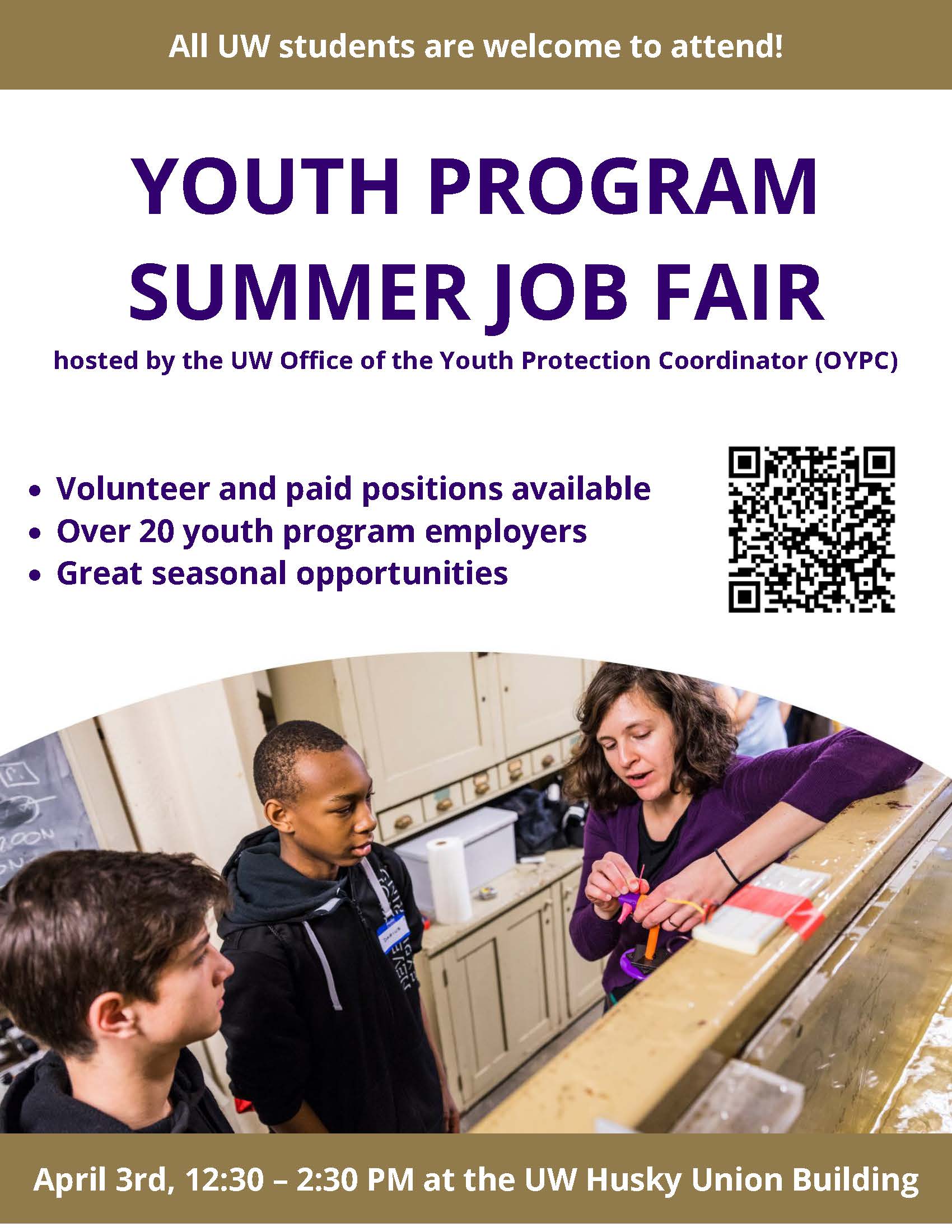 Youth Programs Summer Job Fair - 4/3 reminder | Department of Political ...