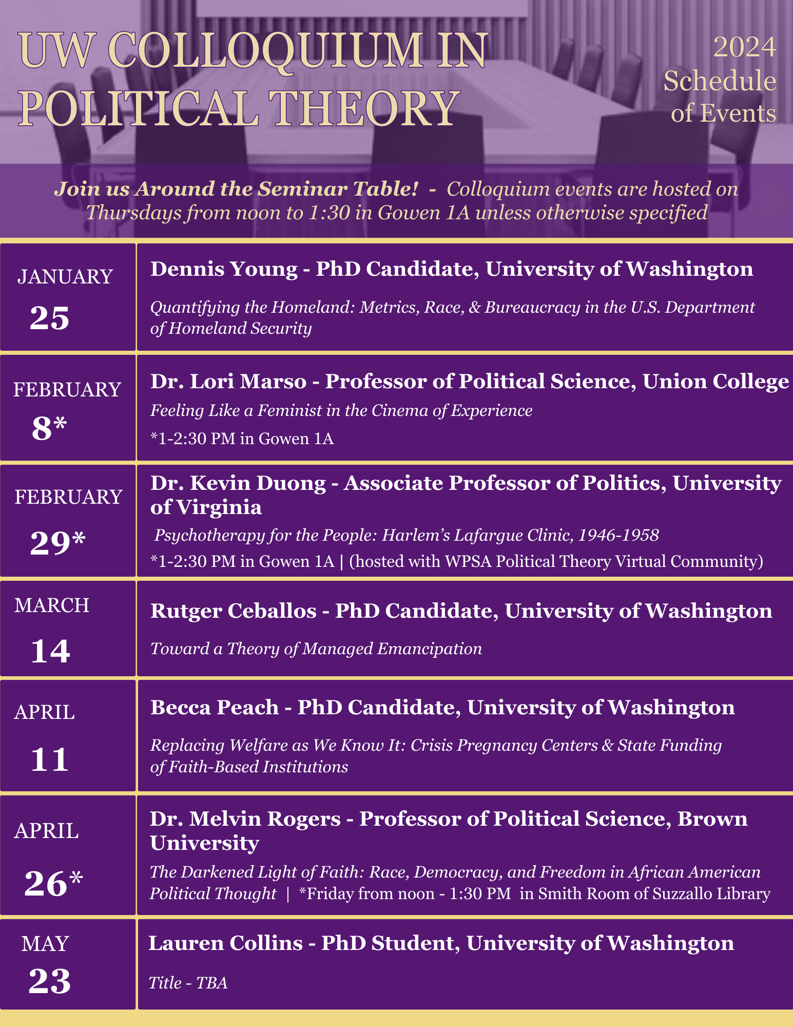 PT Colloquium | Updated Schedule - Join us 1/25! | Department of ...