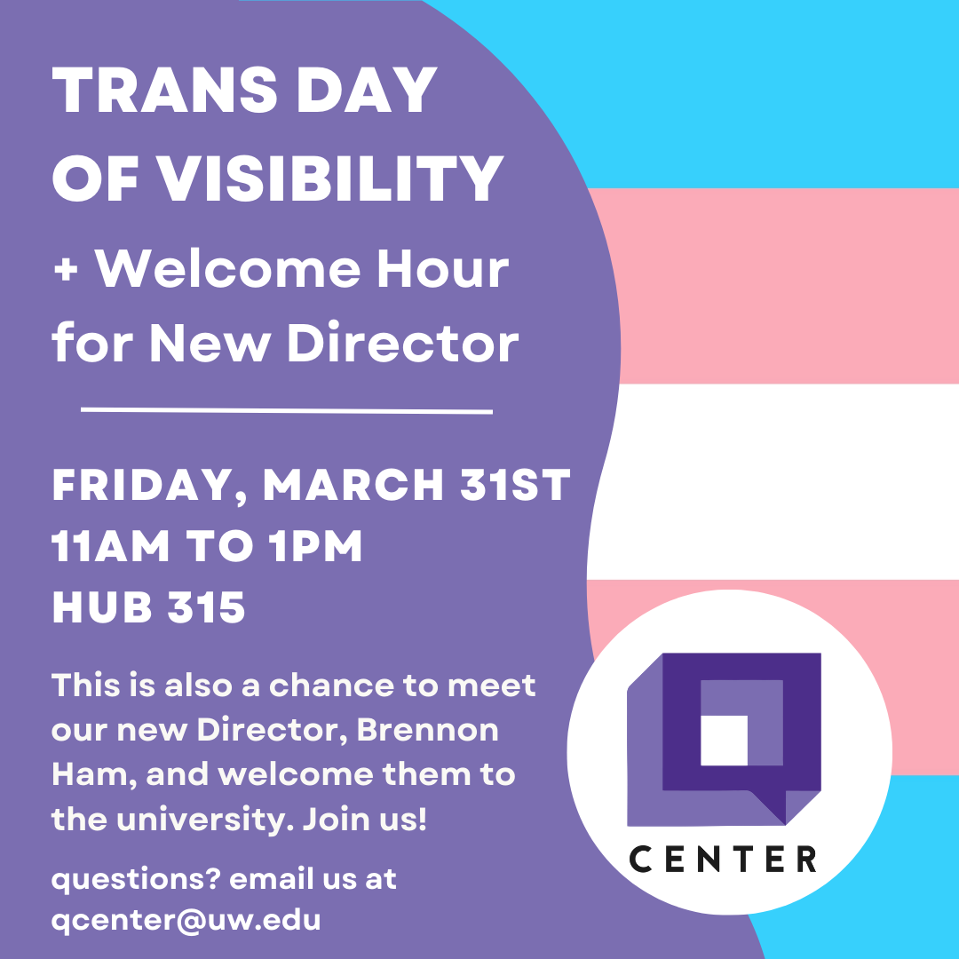 March 31 Q Center TDOV Celebration + Director Welcome Event ...
