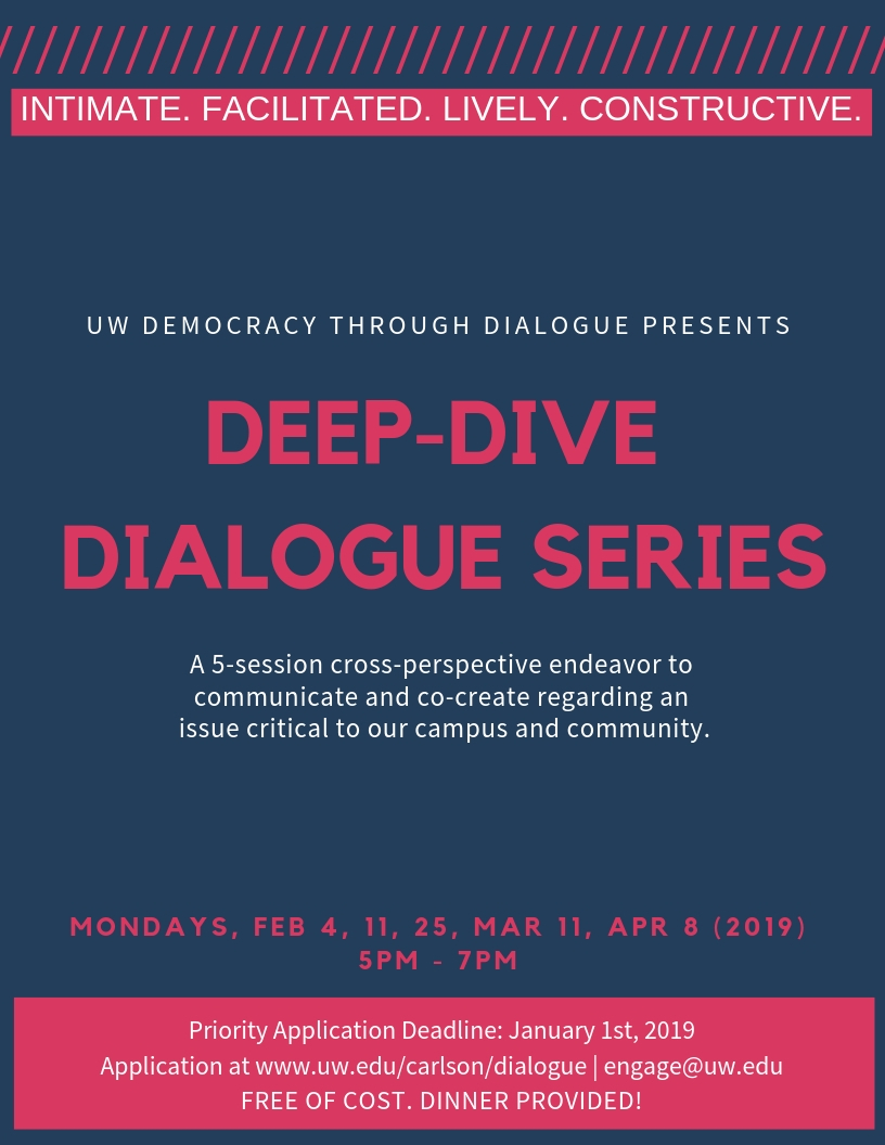 Spread the word before break - Deep-Dive Dialogue Series! | Department ...