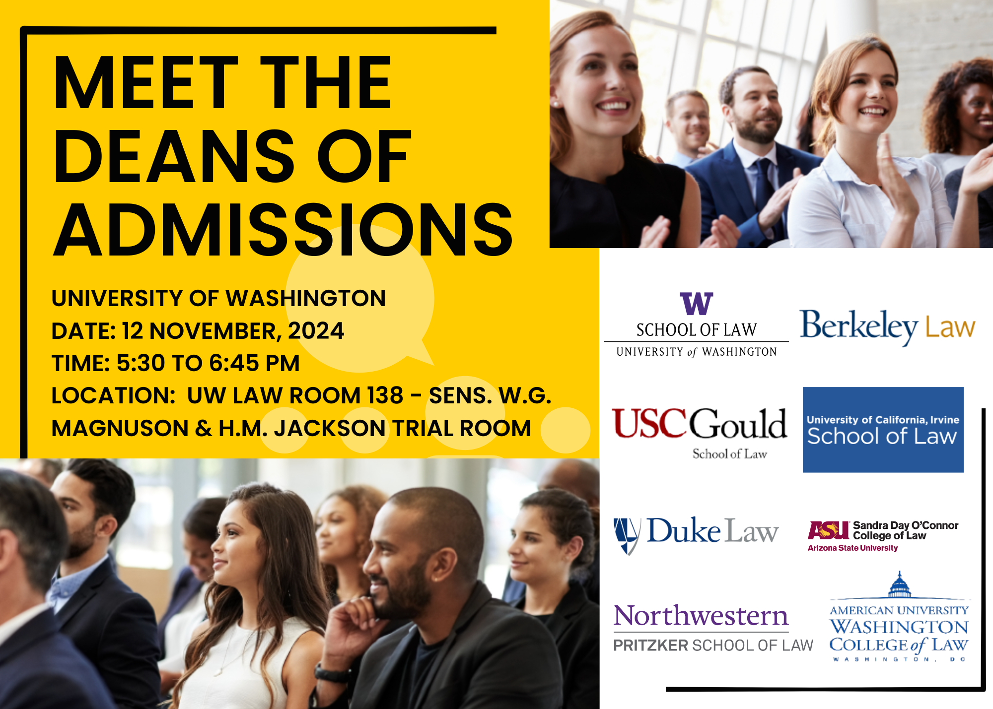 Join Us for "Meet the Deans of Admissions" – Your Path to Law School ...