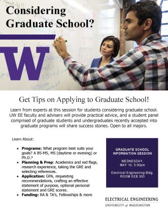 Info Session for Students Interested in Applying to Graduate School ...