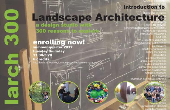 L Arch 300 Intro. to Landscape Architecture Studio poster - Summer 2017 ...